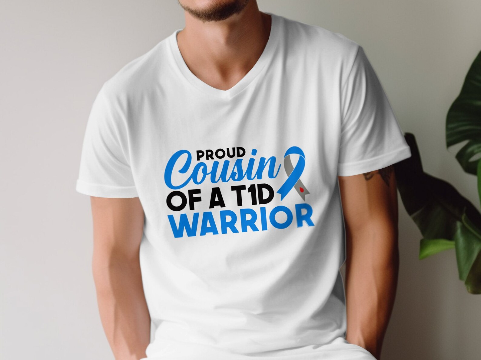 Proud Cousin of a T1d Warrior Svg, Diabetes Awareness Svg Png, Blue ...