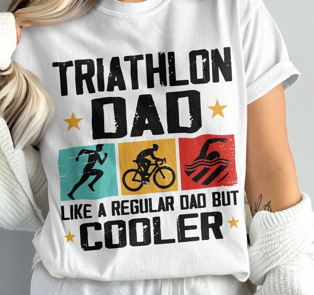 Triathlon Dad SVG PNG: Cyclist Swimmer Triathlete Designs (digital ...