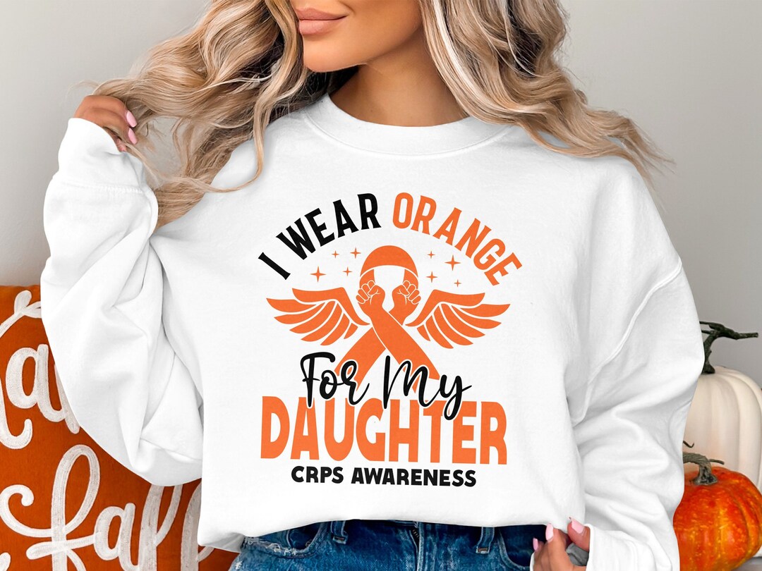 CRPS Awareness Svg: Orange Ribbon Design (digital Download) - Etsy