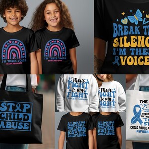 Child Abuse Prevention Awareness Svg Png Bundle, Child Abuse Svg Files, Stop Child Abuse Png ...