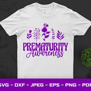 Prematurity Awareness Svg, Prematurity Svg Png, Purple Ribbon Svg ...