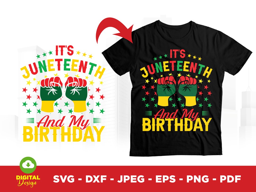 Juneteenth Birthday 1865 Svg Png, Juneteenth Svg, June 19th 1865 Svg ...