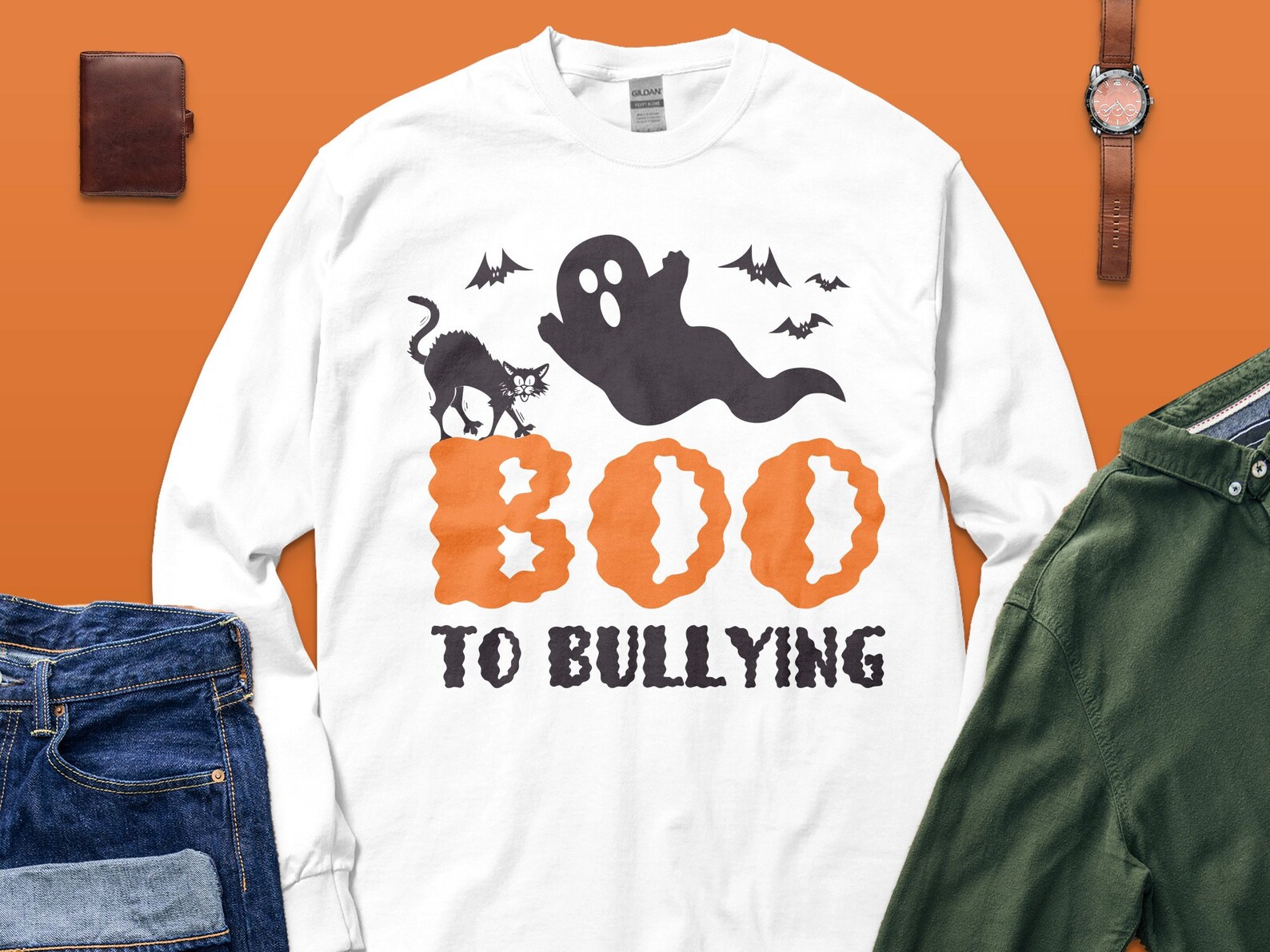 Boo to Bullying Svg Png, Unity Day Svg Png, Anti Bully Svg, Anti ...