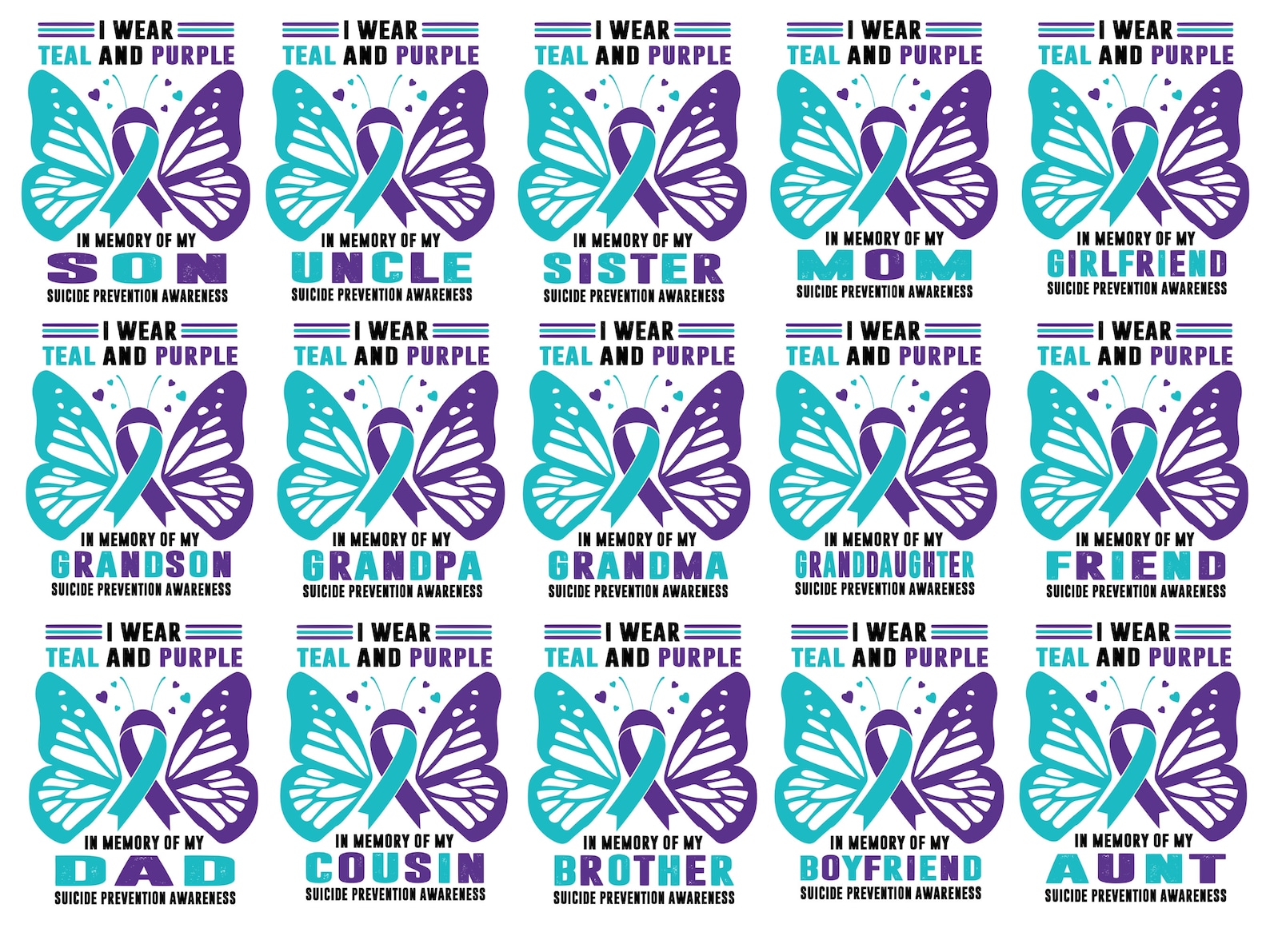 Suicide Prevention Awareness Svg Png Bundle, Suicide Prevention Week ...