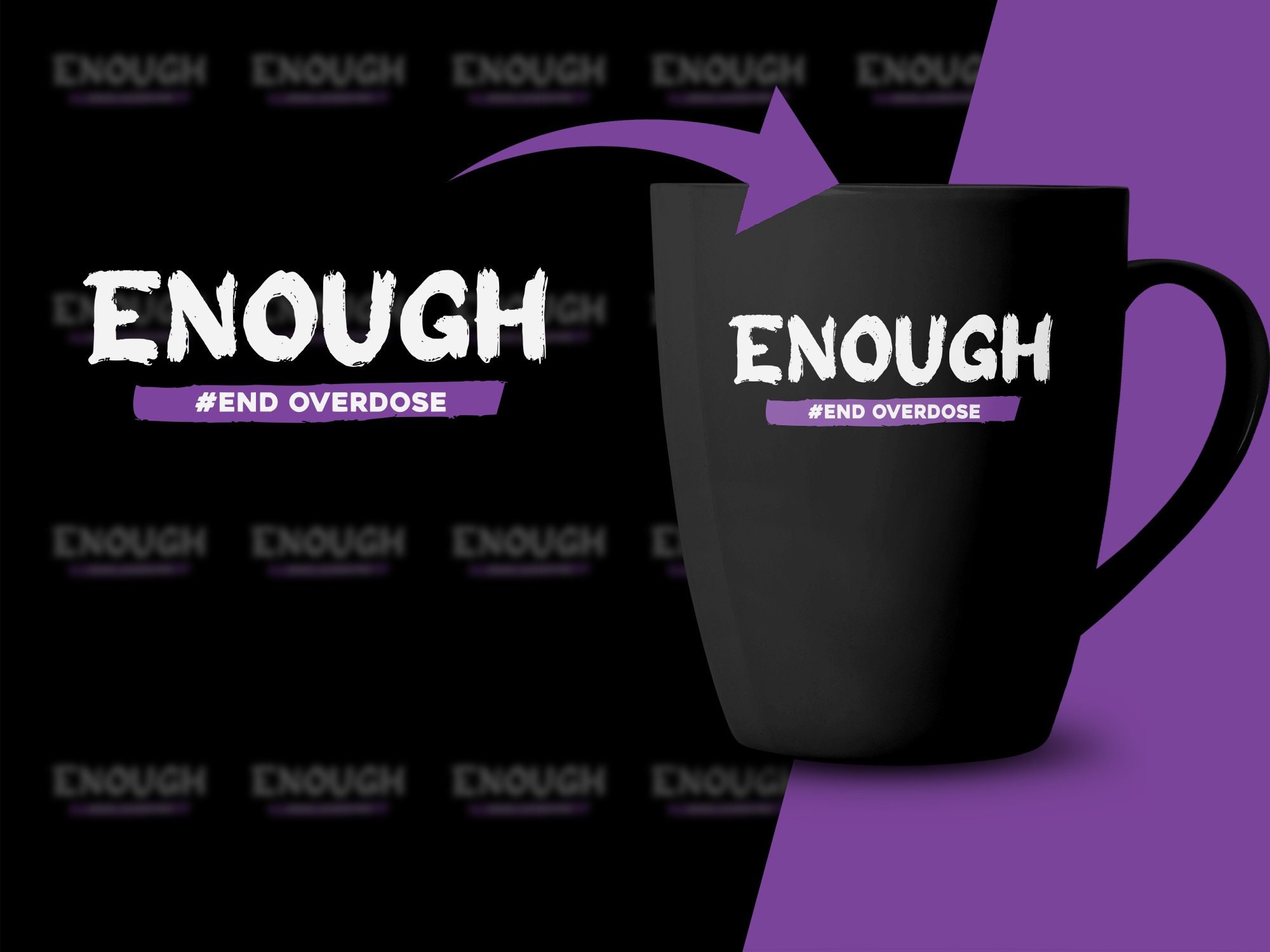 Overdose Awareness Svg Png, Enough end Overdose Svg, Addiction ...