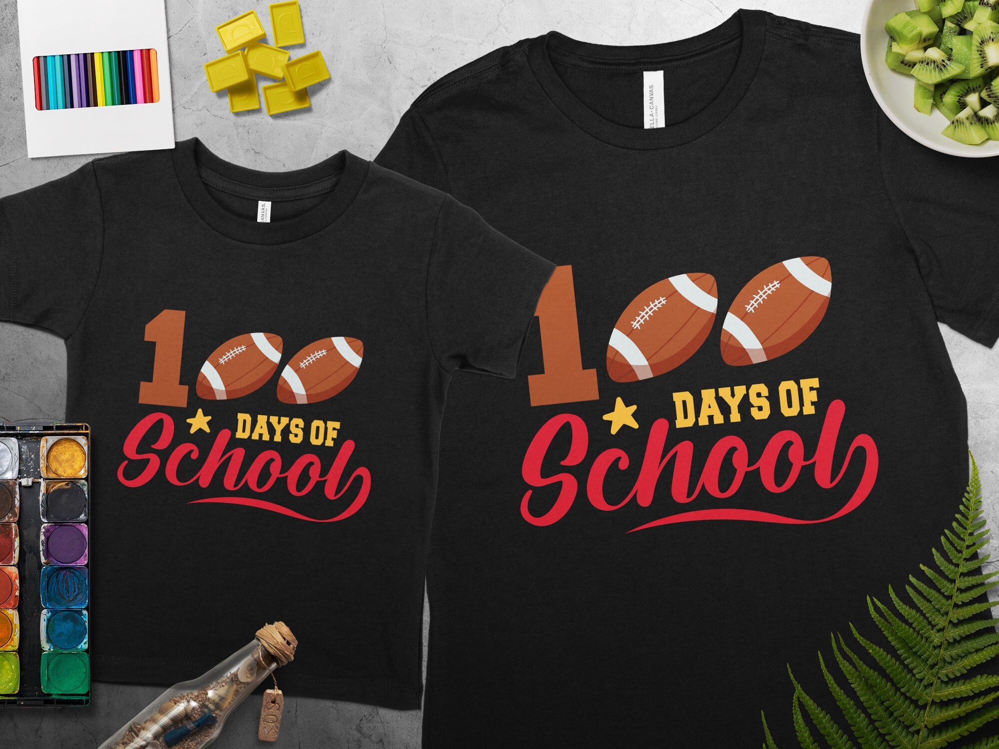 100 Days of School Svg Png, 100 Days of School Football Svg Cricut ...