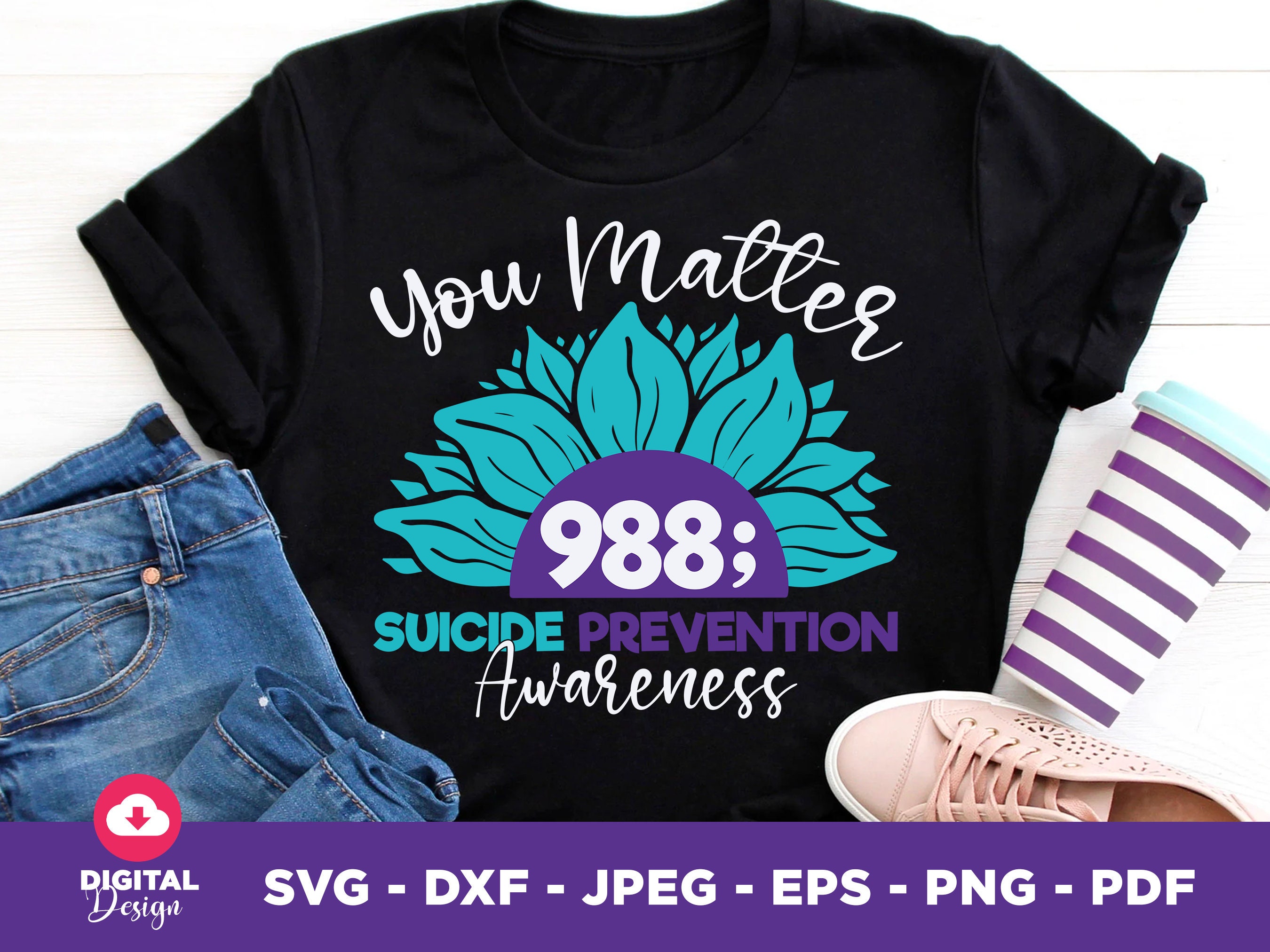 Suicide Prevention Awareness Svg Png Bundle, Suicide Prevention Week ...