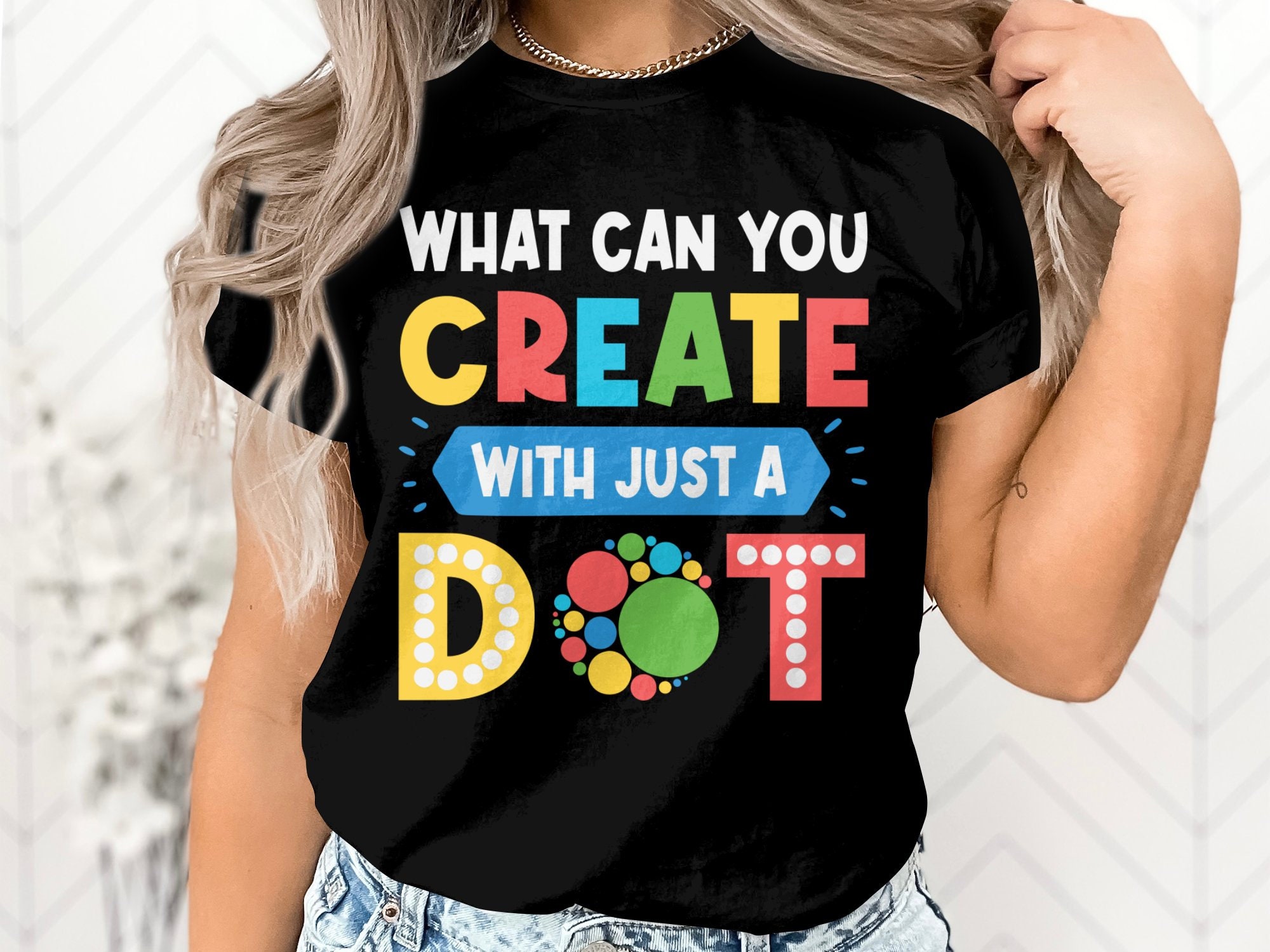 What Can You Create With Just A Dot Svg Dot Day Svg Png - Etsy