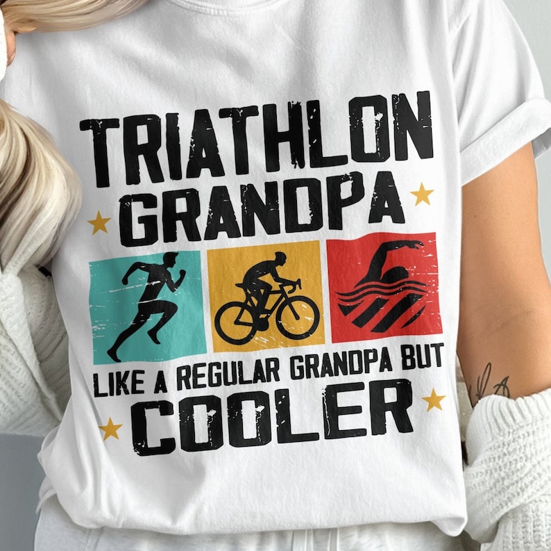 Triatlón Svg Png, Triatlón Abuelo Svg Cricut, Triatleta Regalo Png ...