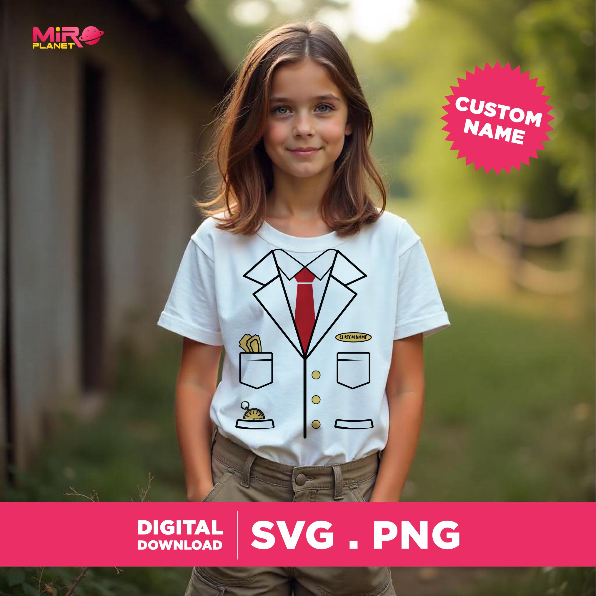 Train Conductor Costume SVG: Railroad Birthday, Cricut Cut File ...