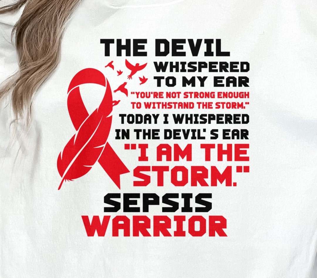 Sepsis Warrior Design: Awareness Ribbon, I Am the Storm (SVG PNG) - Etsy