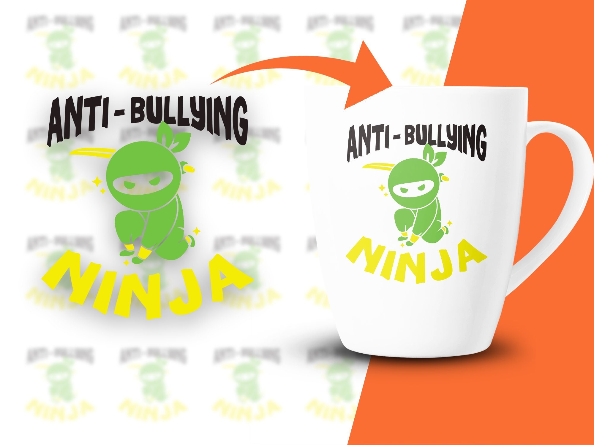 Unity Day Svg Png Anti Bullying Ninja Svg Anti Bully Svg - Etsy