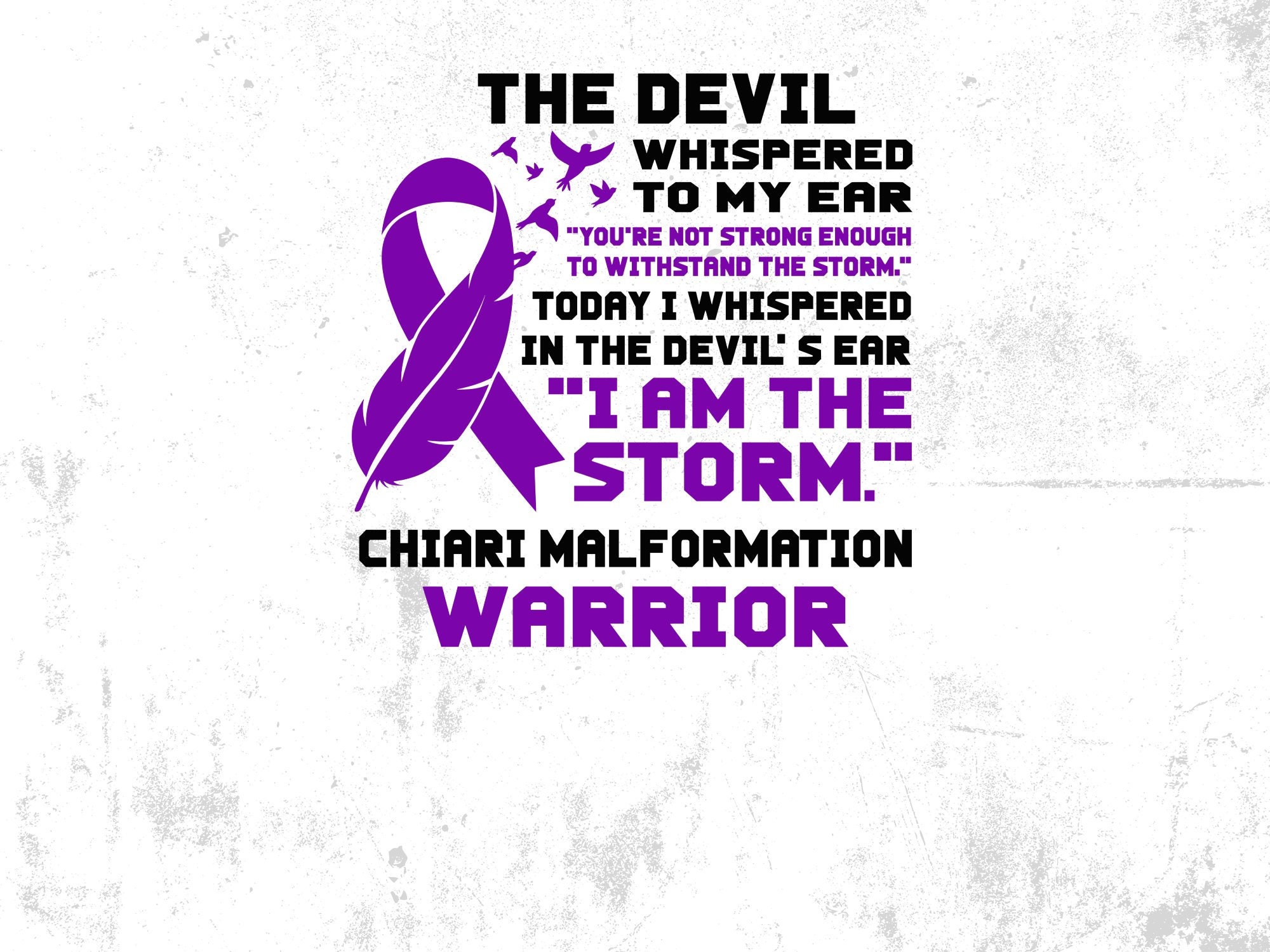 Chiari Malformation Warrior Svg Chiari Malformation Awareness - Etsy ...