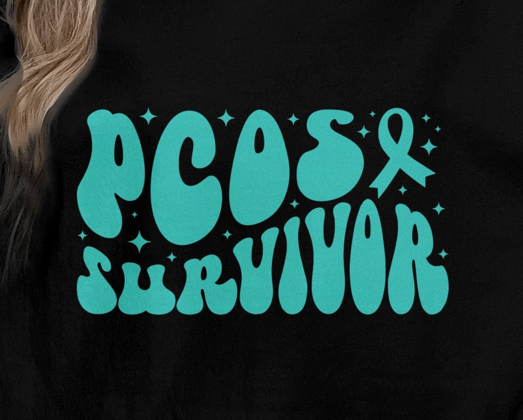 PCOS Survivor Svg, PCOS Warrior Svg Png, Ovary Syndrome Awareness Teal ...
