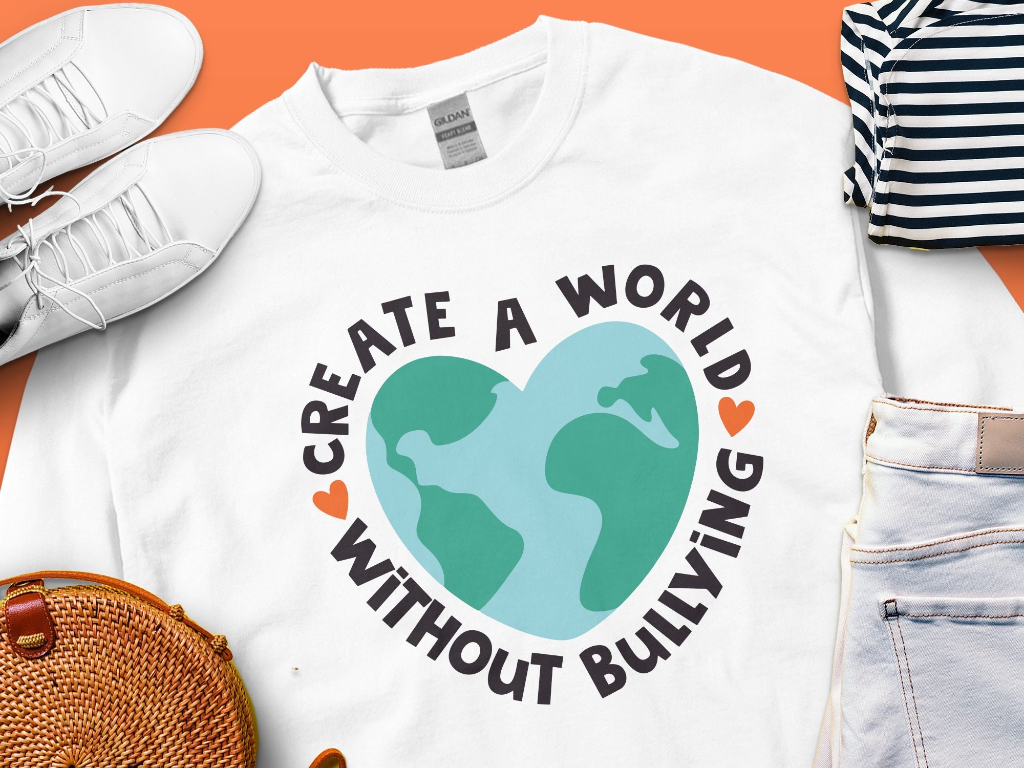 Unity Day Svg Png Create a World Without Bullying Svg Anti - Etsy