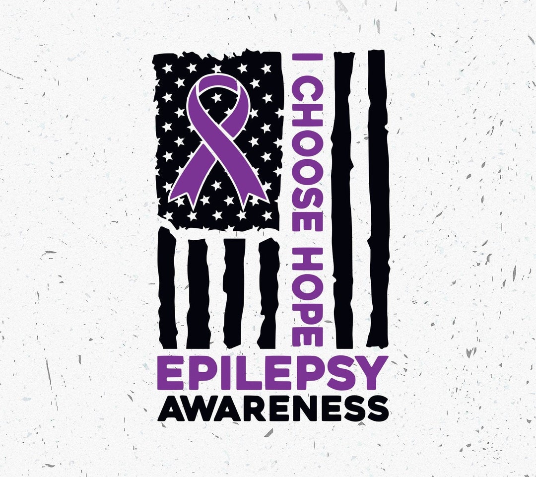 Epilepsy Flag Svg Png, Epilepsy Awareness Svg Cricut, Epilepsy Warrior ...