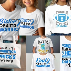 Diabetes Awareness SVG PNG Bundle: T1D Designs (digital Download) - Etsy