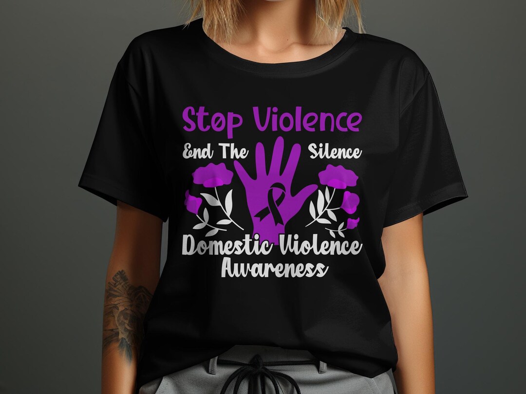Stop Violence End the Silence Domestic Violence Awareness Svg, Domestic ...