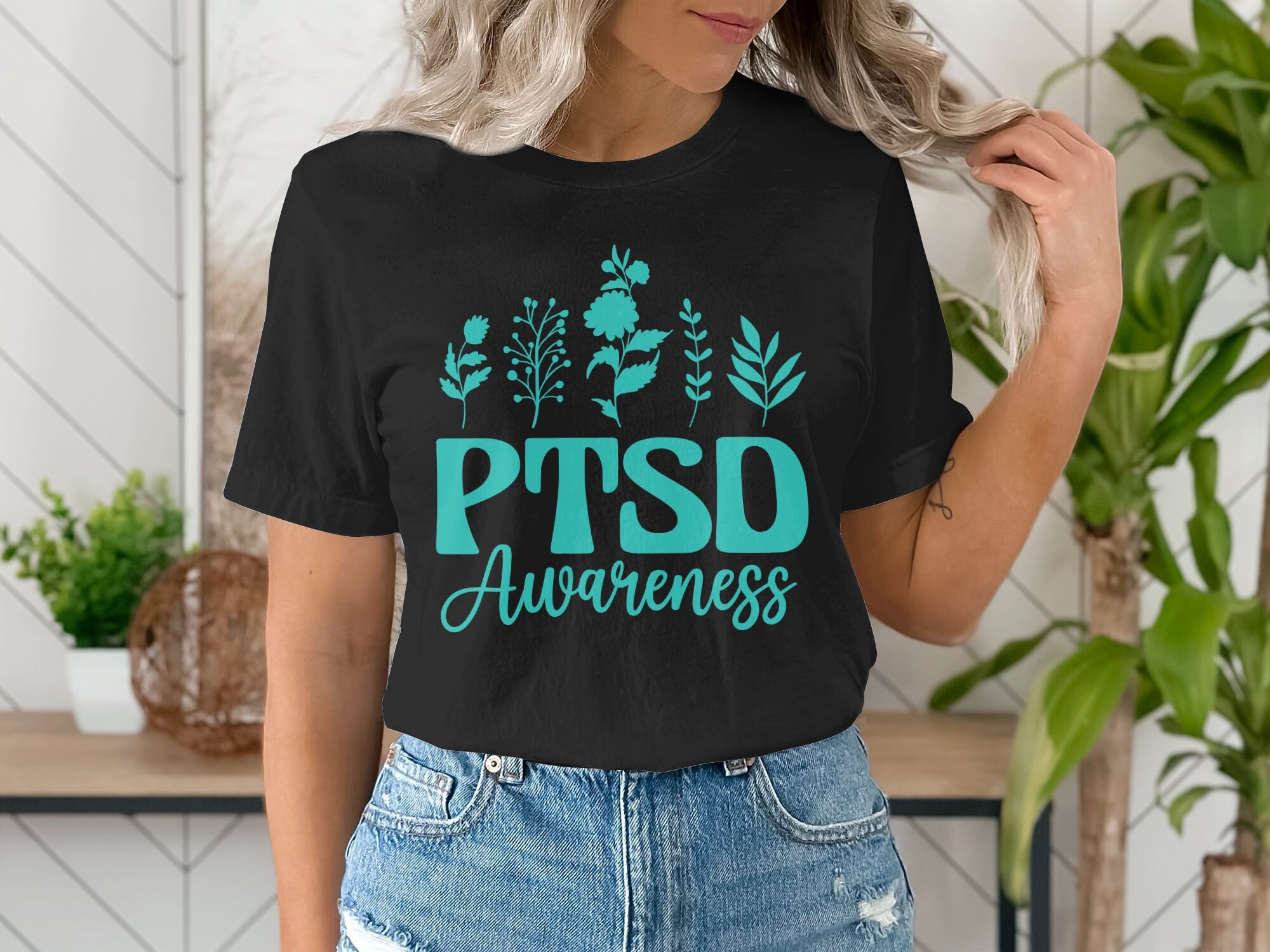PTSD Awareness Svg PTSD Svg Png Teal Ribbon Post-traumatic - Etsy