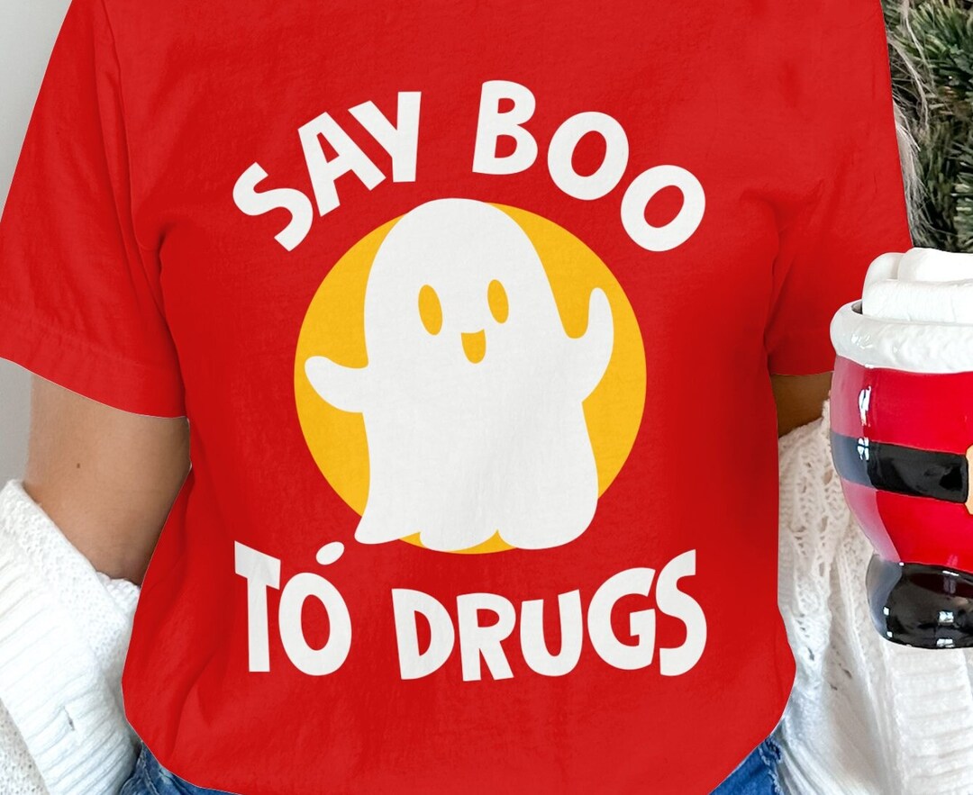 Red Ribbon Week Svg: Say Boo to Drugs, Awareness Design (digital ...