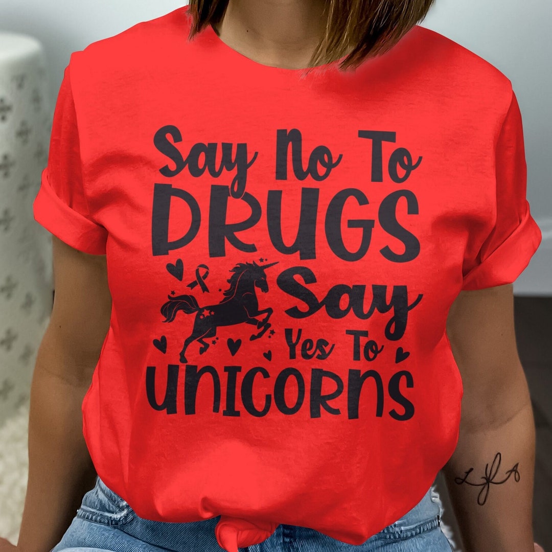 Red Ribbon Week Svg Png, Say No to Drugs Say Yes to Unicorns Svg, Drug ...