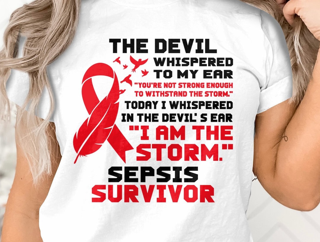 Sepsis Survivor Design: Awareness Ribbon, I Am the Storm (digital ...