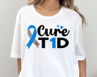 Diabetes Awareness Svg Png, T1d Warrior Svg, Blue Ribbon Svg, Type 1 ...