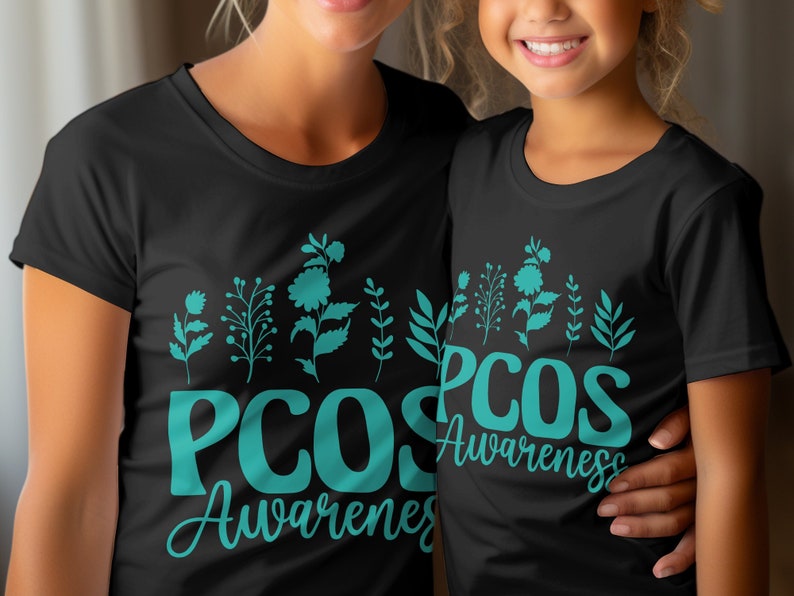PCOS Awareness Svg, PCOS Warrior Svg Png, Ovary Syndrome Awareness Teal ...
