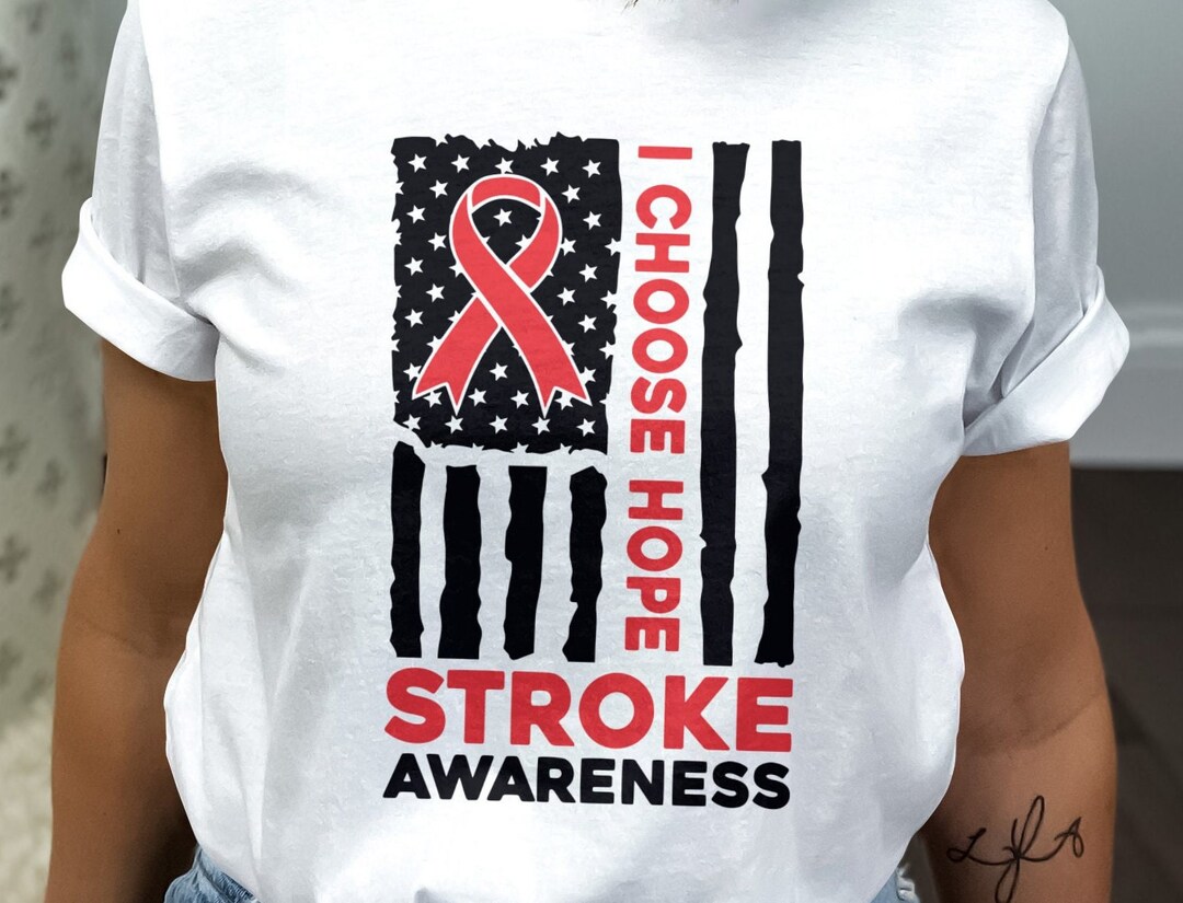 Stroke Flag Svg Png, Stroke Awareness Svg Cricut, Stroke Warrior Png ...