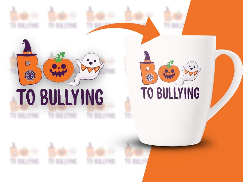 Boo to Bullying Svg Png, Unity Day Svg Png, Anti Bully Svg, Anti ...