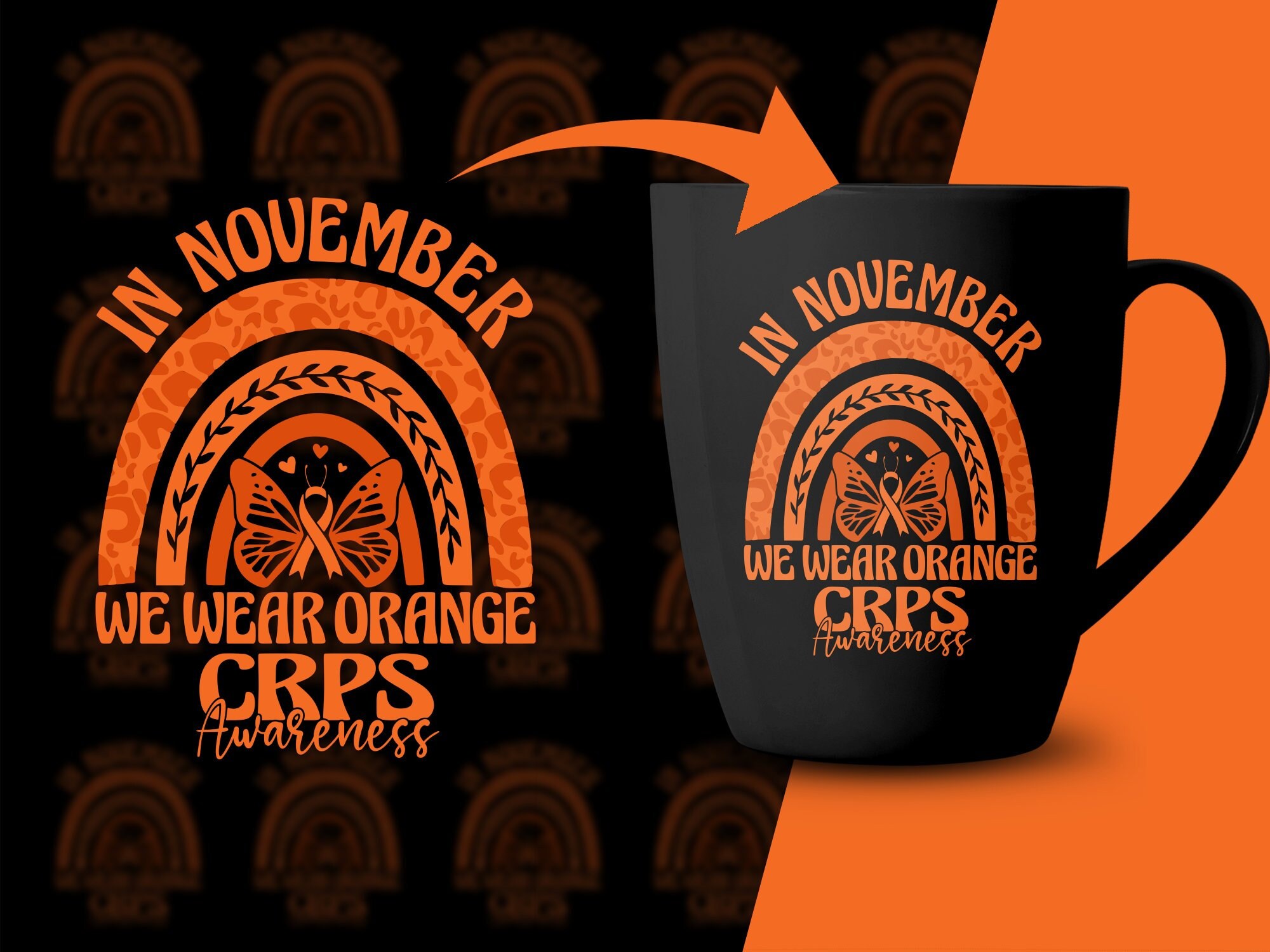 In November We Wear Orange Svg CRPS Awareness Svg Png Orange - Etsy