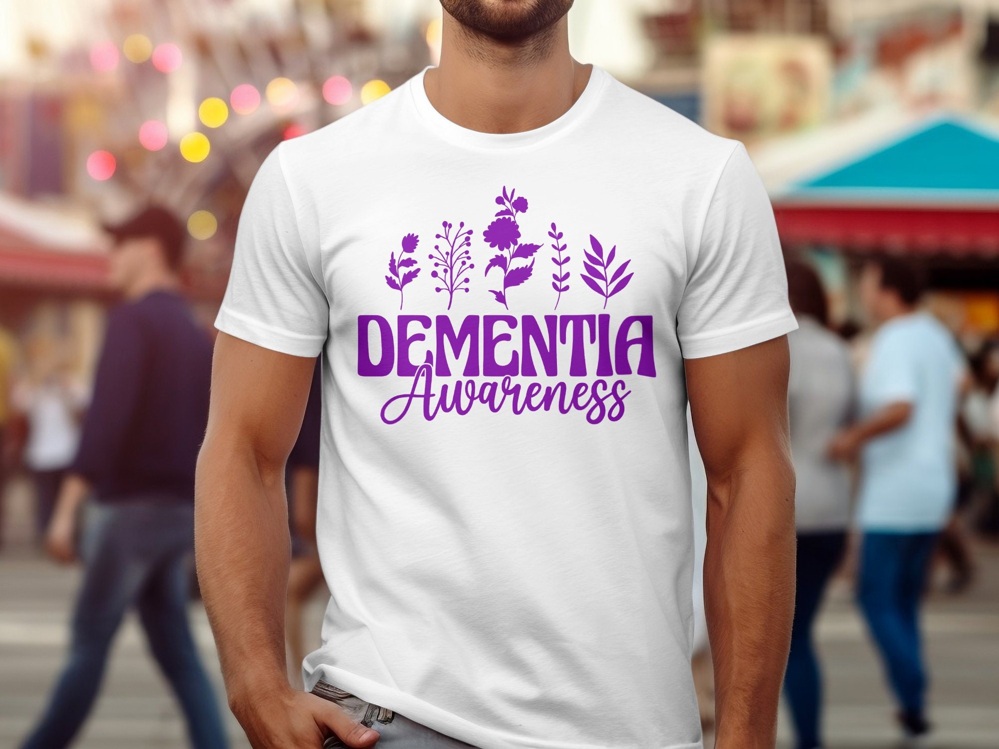 Dementia Awareness Svg Png Purple Ribbon Svg Alzheimer - Etsy