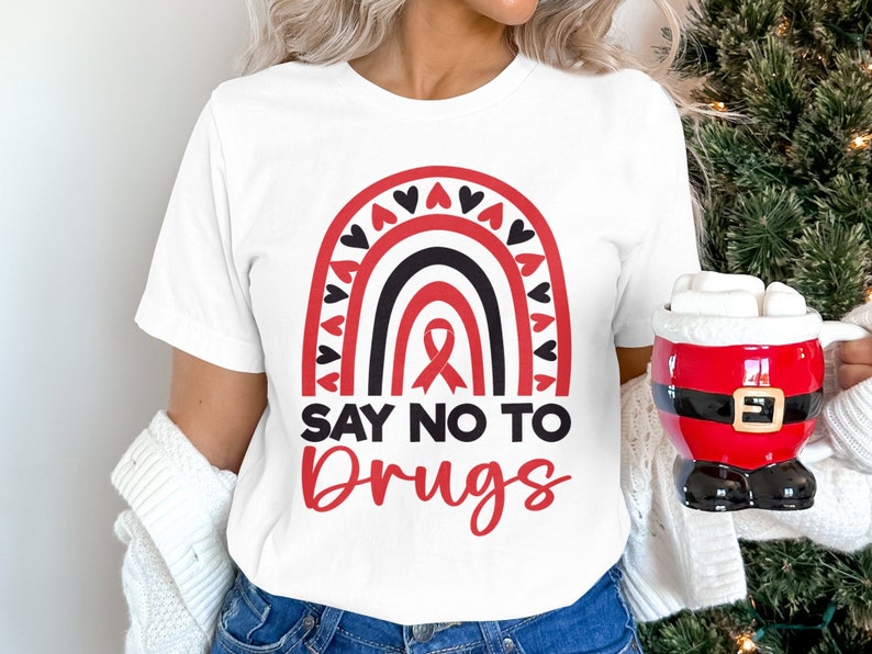 Red Ribbon Week Svg Png, Say No to Drugs Svg, Drug Free Svg, Red Ribbon ...