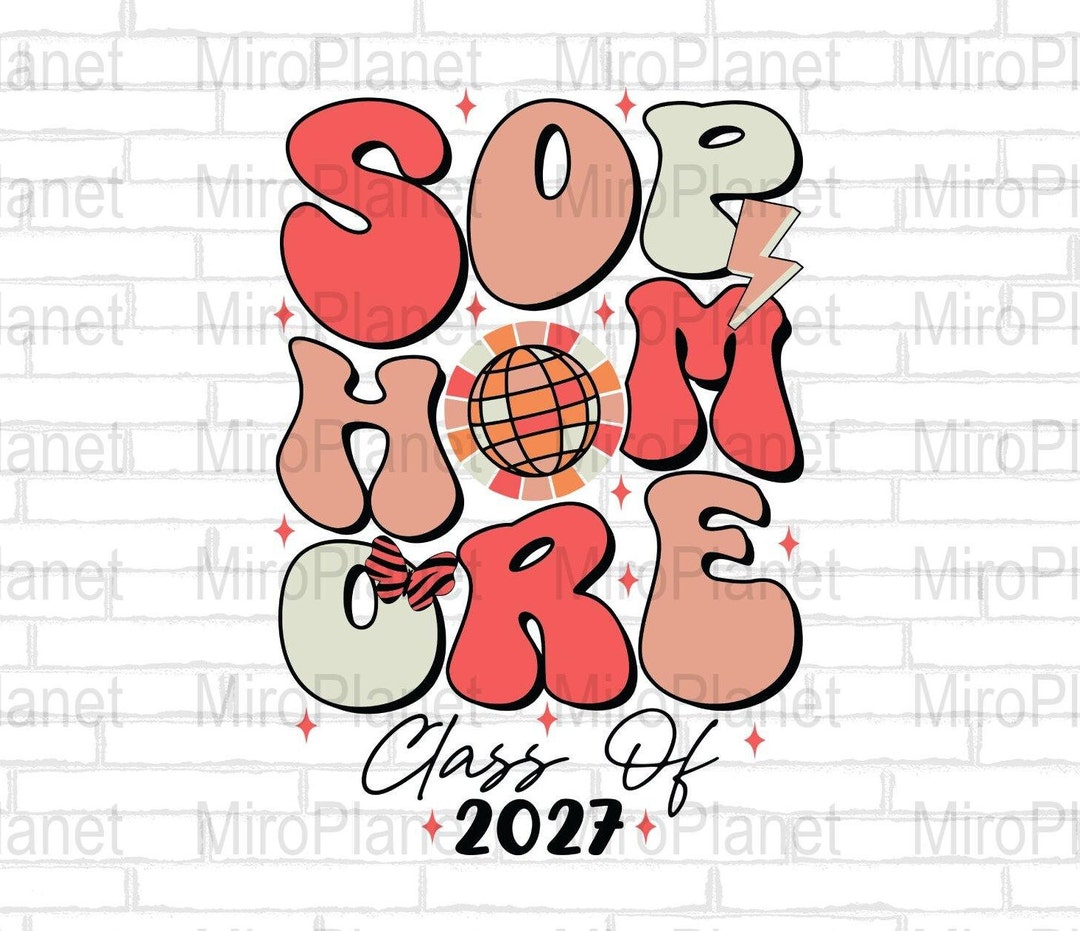 Retro Sophomore Class of 2027 Design (digital Download) - Etsy
