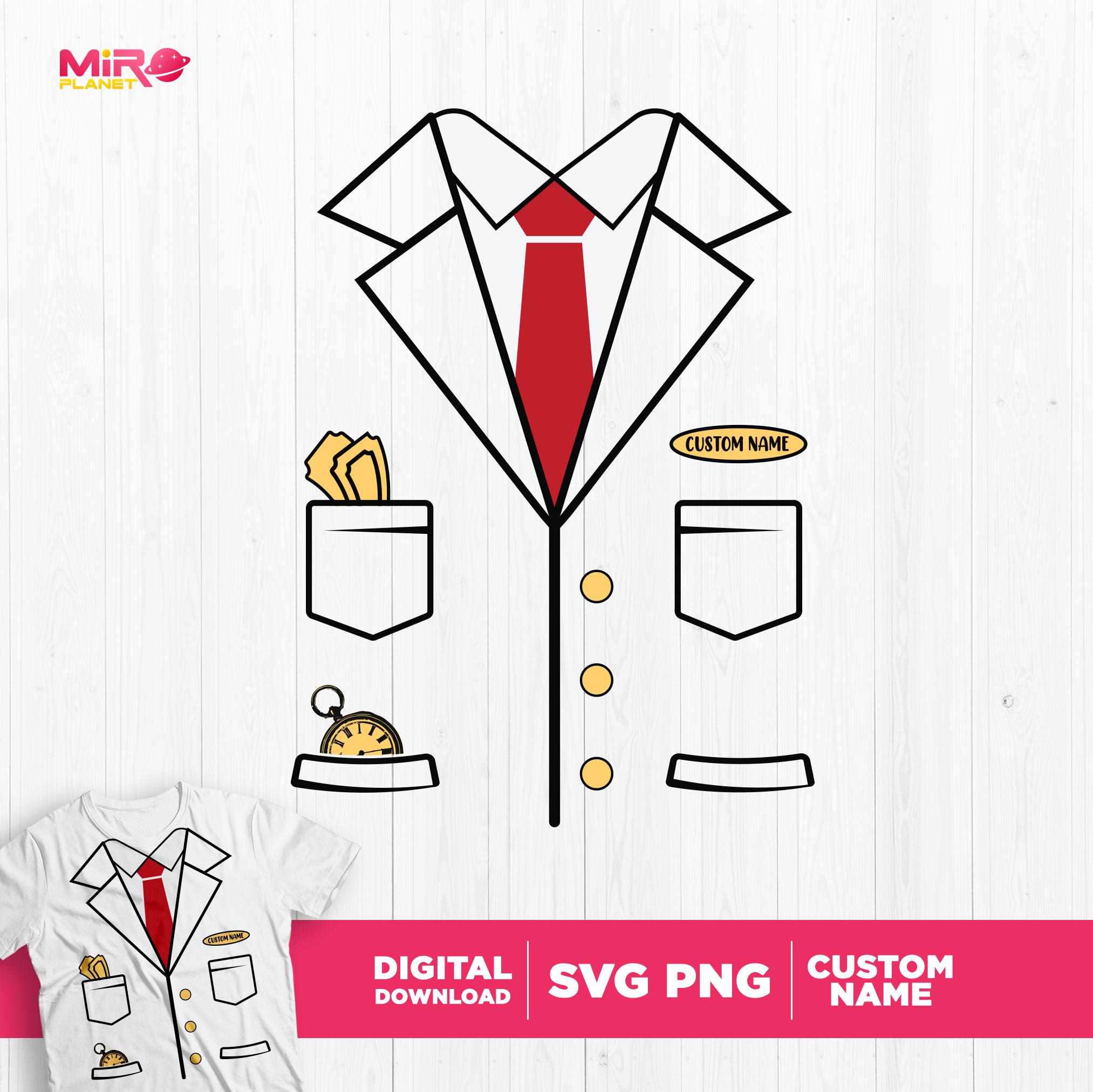 Train Conductor Costume SVG: Railroad Birthday, Cricut Cut File ...