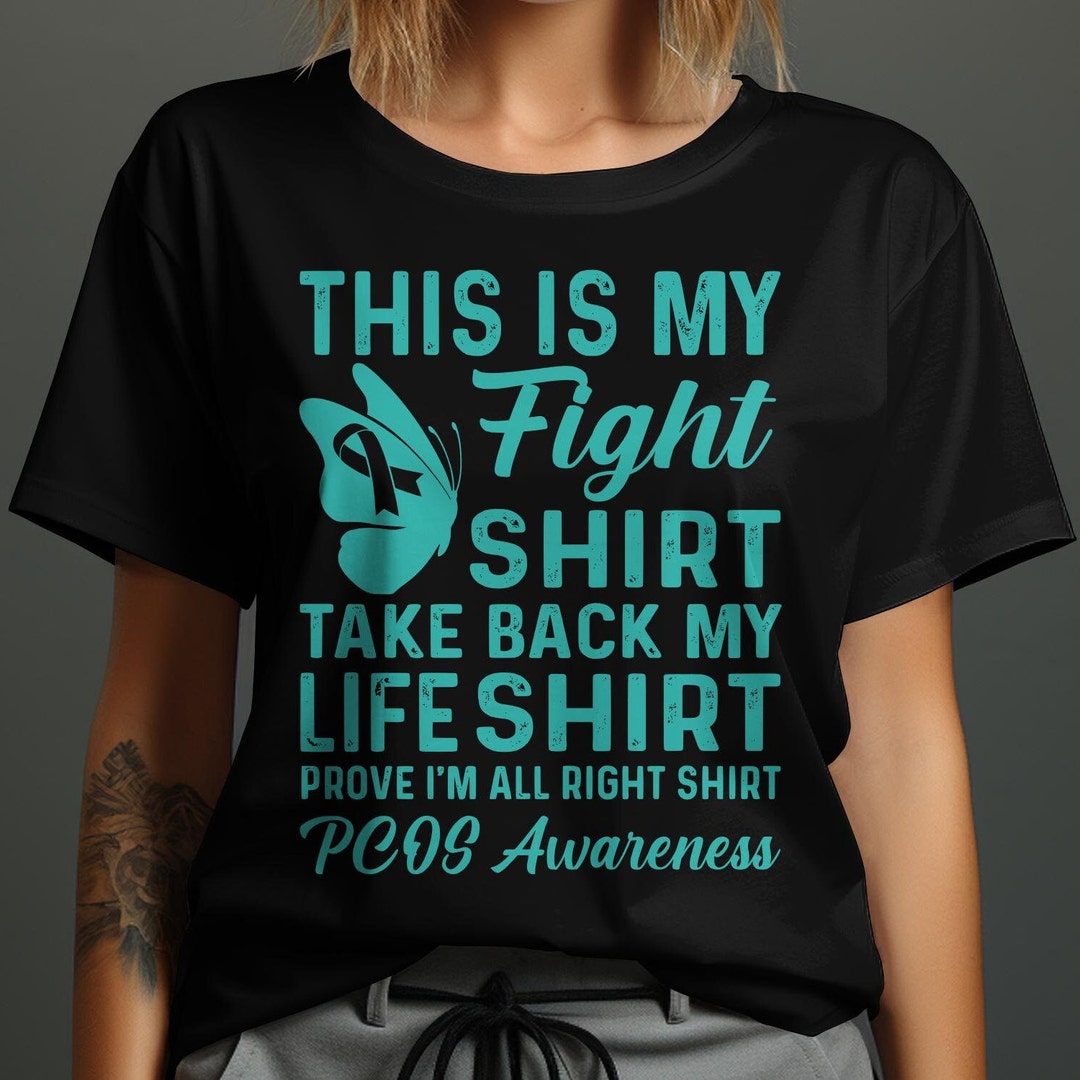 PCOS Awareness Shirt Svg Png: My Fight Shirt, Warrior Survivor (digital ...