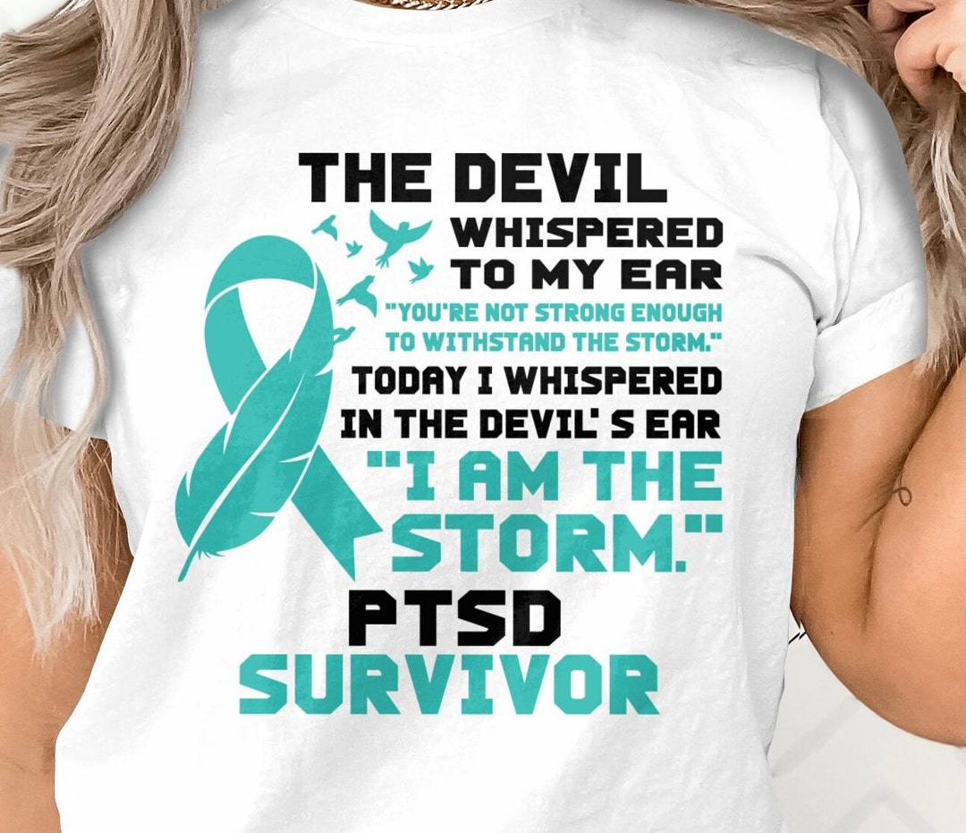PTSD Survivor Svg, I'm the Storm, PTSD Awareness Svg Png, Teal Ribbon ...