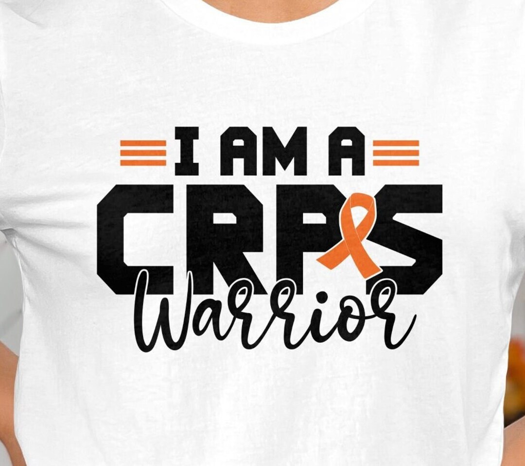 I Am a CRPS Warrior Svg, CRPS Awareness Svg Png, Orange Ribbon Svg ...