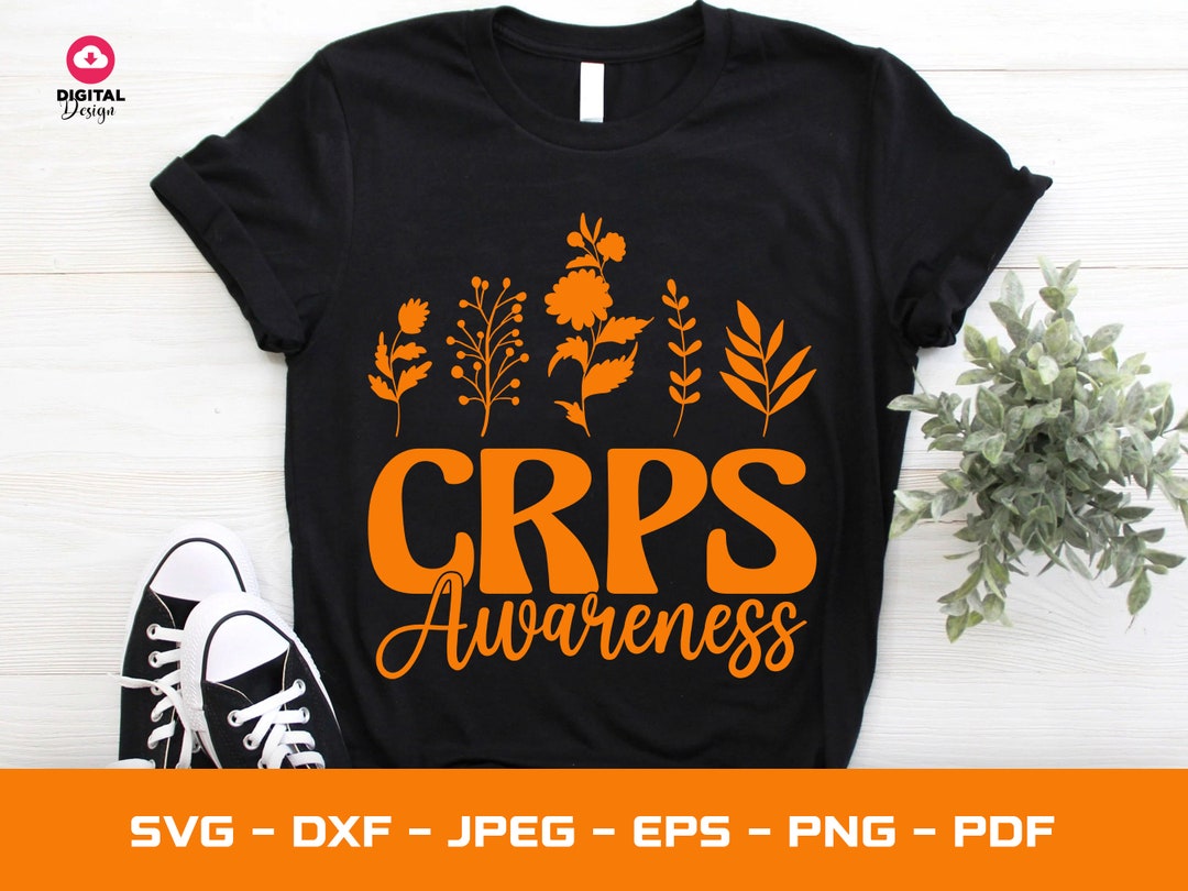CRPS Awareness Orange Ribbon SVG PNG: Cricut Sublimation (digital ...