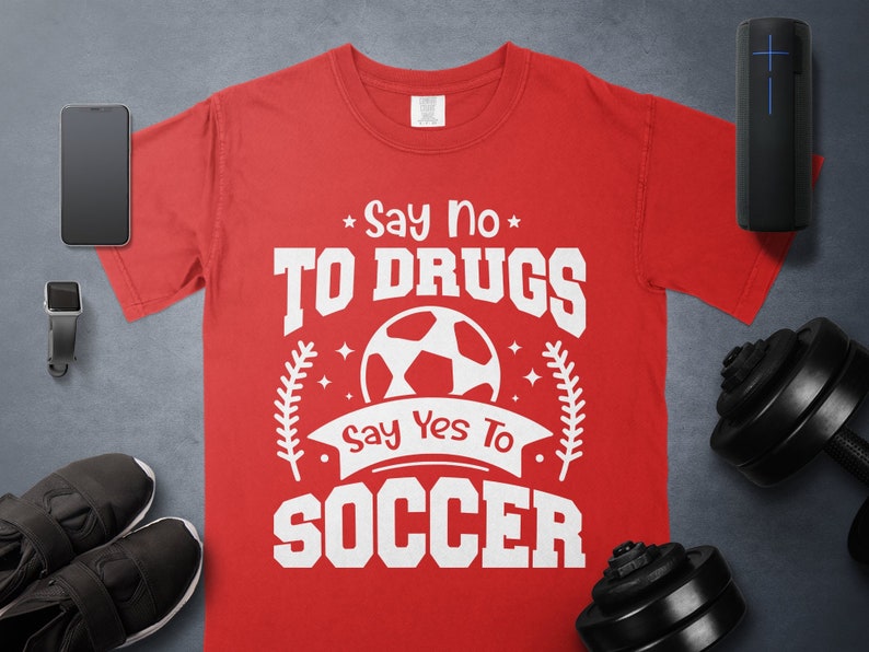 Red Ribbon Week Svg Png Say No to Drugs Say Yes to Soccer - Etsy