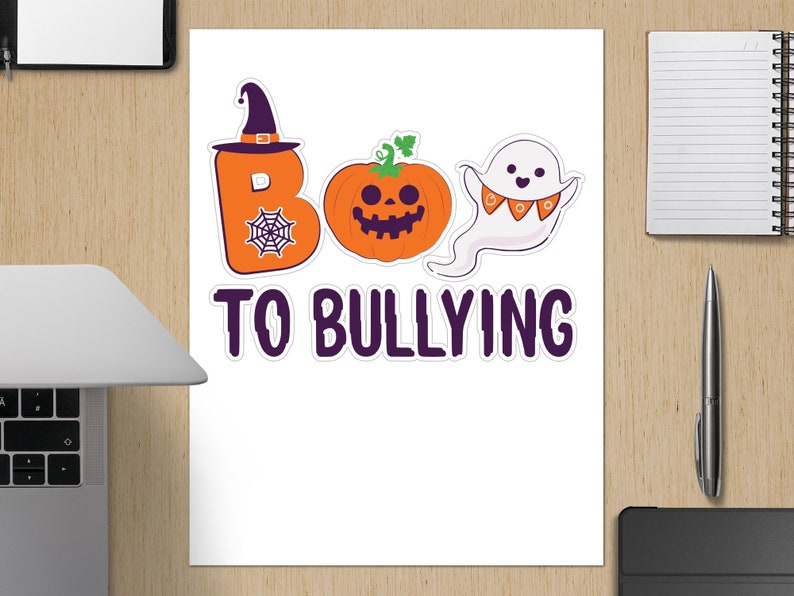 Boo to Bullying Svg Png, Unity Day Svg Png, Anti Bully Svg, Anti ...