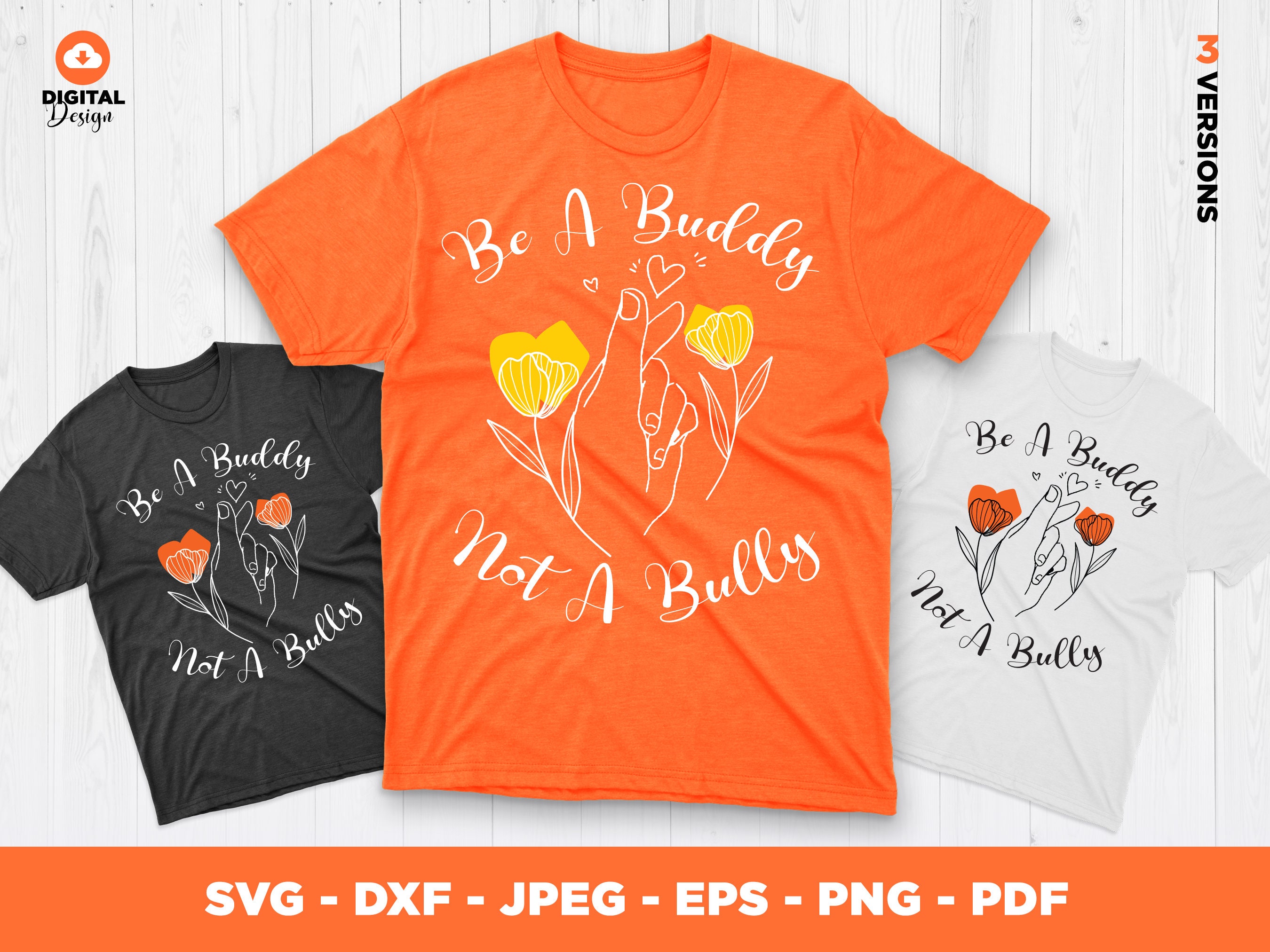 Unity Day Svg Png Be a Buddy Not a Bully Svg Anti Bully - Etsy