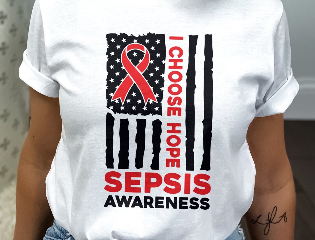 Sepsis Awareness Ribbon Flag: SVG PNG Cricut (digital Download) - Etsy
