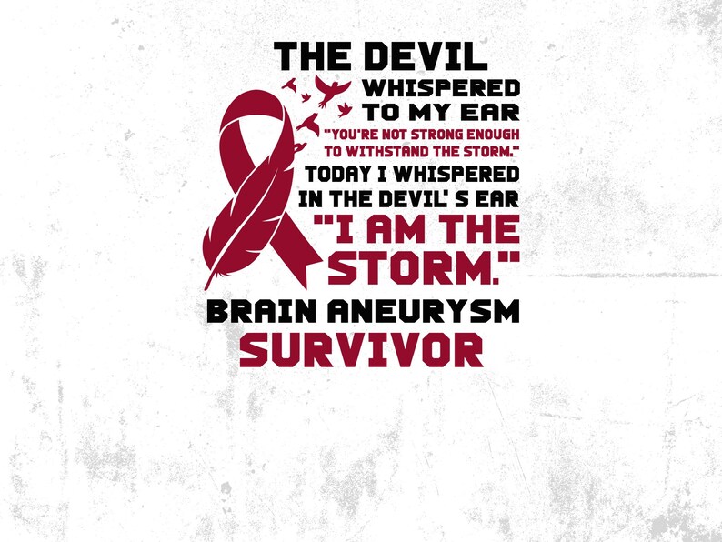 Brain Aneurysm Awareness Svg Png, Brain Aneurysm Survivor Svg, I'm the ...