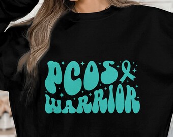 Flag PCOS Awareness Svg Png, Nobody Fights Alone Svg, Ovary Syndrome ...