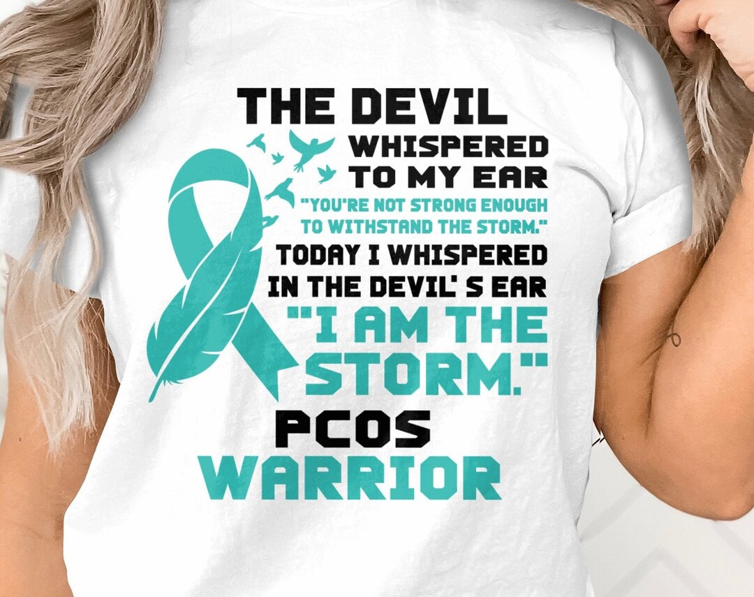 PCOS Warrior Teal Ribbon SVG PNG: I Am the Storm (digital Download) - Etsy
