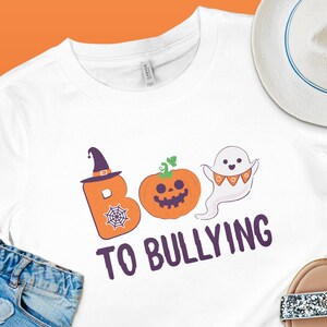 Boo to Bullying Svg Png, Unity Day Svg Png, Anti Bully Svg, Anti ...