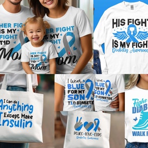 Diabetes Awareness SVG PNG Bundle: T1D Designs (digital Download) - Etsy