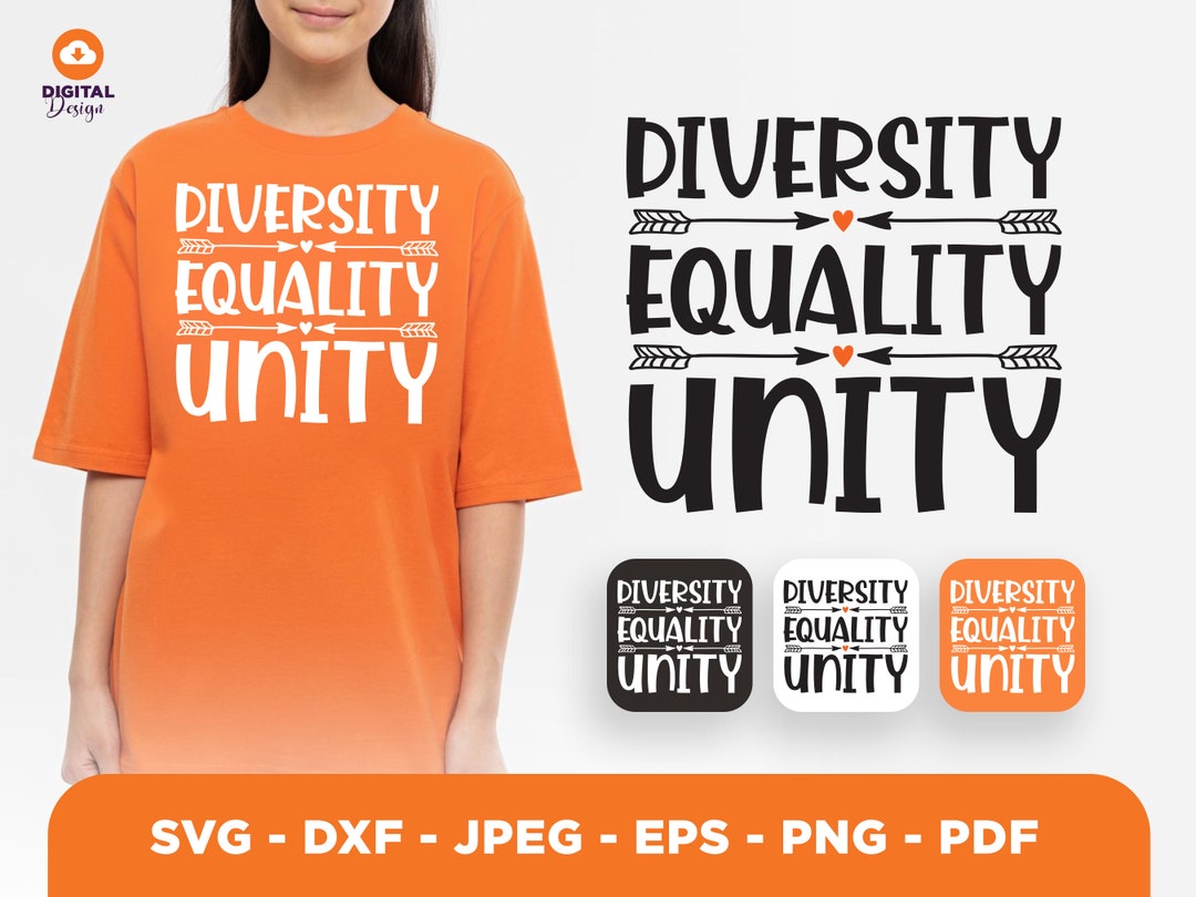 Unity Day Svg Png, Diversity Equality Unity Svg, Anti Bully Svg, Anti ...