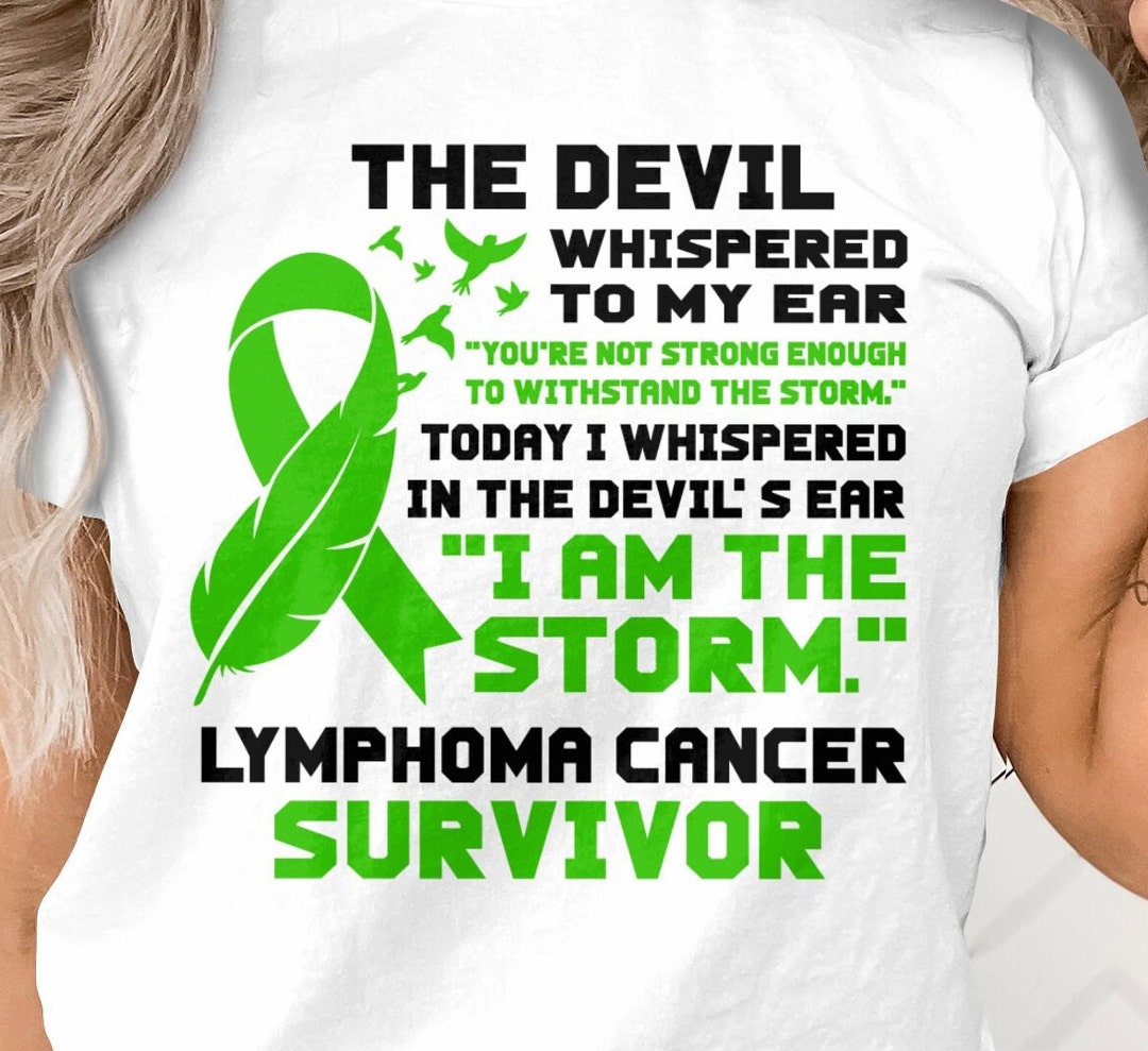 Lymphoma Cancer Survivor Svg: Green Ribbon, I'm the Storm (digital ...